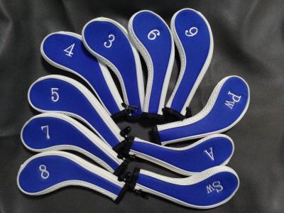 China Premium Golf Iron Head Cover Set 4-PW Durable Neoprene Protection for sale