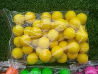 China Fluorescent Golf Balls Glow in UV Black Light 2.5 Inch Night Play for sale