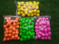 China Fluorescent Golf Balls Glow in UV Black Light 2.5 Inch Night Play for sale