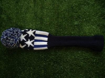 China Golf Knitted Head Cover for Driver 3 5 Durable Stretch Fit Protection for sale