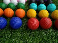 China Standard Mini Golf Ball Low Bounce PVC Putting Ball 42mm 43g for Mini Golf Course for sale