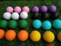 China Standard Mini Golf Ball Low Bounce PVC Putting Ball 42mm 43g for Mini Golf Course for sale