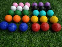 China Standard Mini Golf Ball Low Bounce PVC Putting Ball 42mm 43g for Mini Golf Course for sale
