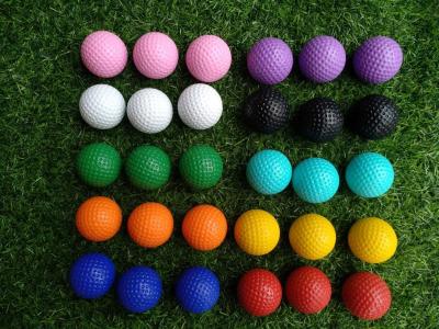 China Standard Mini Golf Ball Low Bounce PVC Putting Ball 42mm 43g for Mini Golf Course for sale