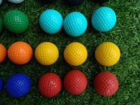 China Standard Mini Golf Ball Low Bounce PVC Putting Ball 42mm 43g for Mini Golf Course for sale