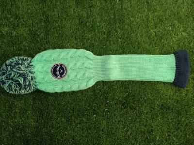 China Premium Knitted Golf Head Cover Set Durable Stretch Fit for Driver Fairway Woods for sale