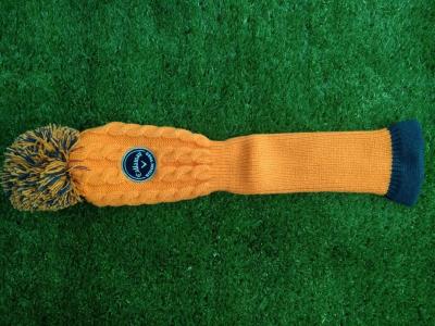 China Knitted Golf Head Cover for Driver Fairway Wood Durable Stretch Fit 100% Acrylic for sale