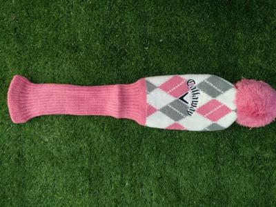 China Premium Knitted Golf Head Cover for Driver Fairway Wood Durable Stretch Fit 460cc for sale