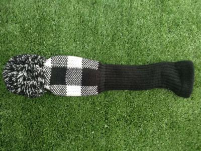 China Premium Knitted Golf Head Cover Set Durable Stretch Fit for Driver Fairway Woods for sale