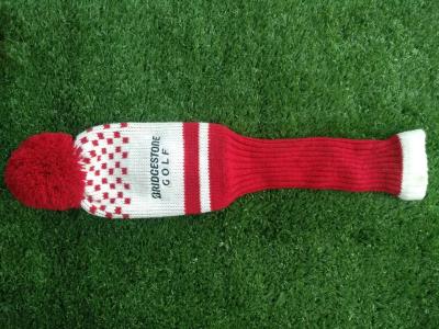 China Golf Knitted Head Cover for Driver Fairway Wood Durable Stretch Fit 100% Acrylic for sale