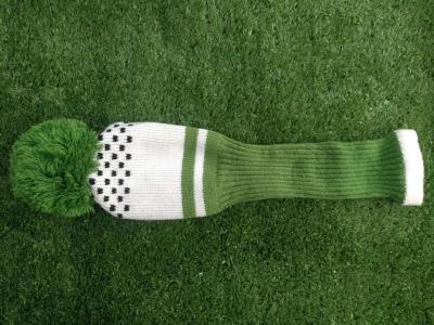 China Golf Knitted Head Cover for Driver Fairway Wood Durable Stretch Fit 100% Acrylic for sale