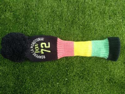 China Premium Knitted Golf Head Cover Set Durable Stretch Fit for Driver Fairway Woods for sale