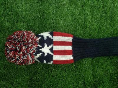 China Premium Knitted Golf Head Cover Set Durable Stretch Fit for Driver Fairway Woods for sale