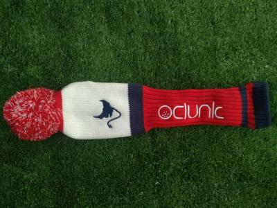 China Golf Knitted Head Cover for Driver Fairway Wood Durable Stretch Fit 100% Acrylic for sale