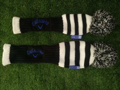 China Premium Knitted Golf Head Cover Set Durable Stretch Fit for Driver Fairway Woods for sale