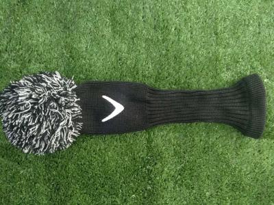 China Premium Knitted Golf Head Cover Set Durable Stretch Fit for Driver Fairway Woods for sale