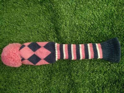 China Knitted Golf Driver Head Cover Durable Stretch Fit for Standard Oversize Club Heads for sale