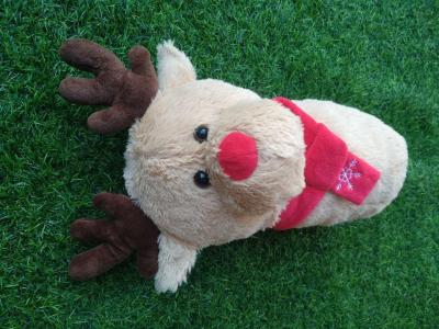 China Plush Golf Driver Head Cover Dog Animal Design 460cc Club Protector for sale