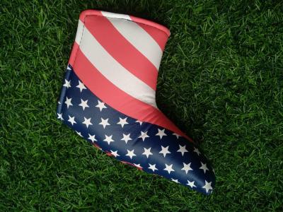 China USA Golf Headcover Set for Driver Fairway Putter Premium Knit Design for sale
