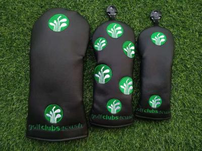 China Custom Golf Head Cover Set Driver Fairway Hybrid 460cc Waterproof Leather for sale
