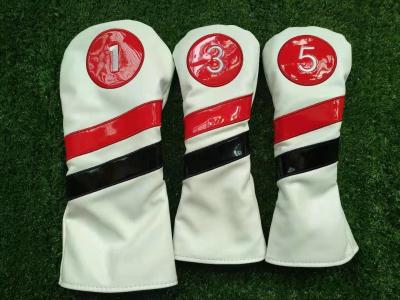 China Golf Head Cover Set for Driver Fairway Hybrid Durable Knit 3 Pack for sale