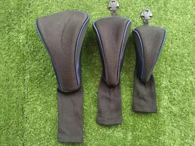 China Golf Head Cover Set for Driver Fairway Hybrid Durable Knit Protection for sale
