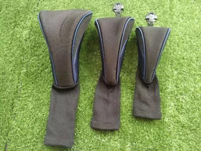 China Golf Head Cover Set for Driver Fairway Hybrid Durable Knit 3-Pack for sale