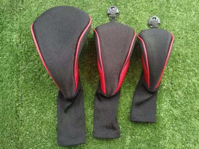 China Custom Golf Head Cover Set for Driver Fairway Hybrid Durable PU Leather for sale
