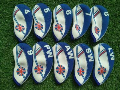 China Premium Golf Iron Head Cover Set Durable Neoprene Protection for 3-9 Irons for sale
