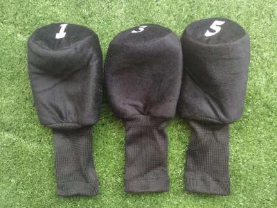 China Premium Golf Head Cover Set for Driver Fairway Hybrid Durable Leather for sale