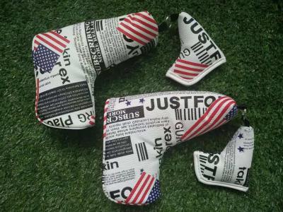 China Golf Club Headcover Set Durable Nylon Putter Headcover for Standard Size Clubs for sale