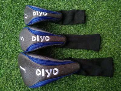 China Custom Golf Head Cover Set for Driver Fairway Hybrid Durable Knit Design for sale