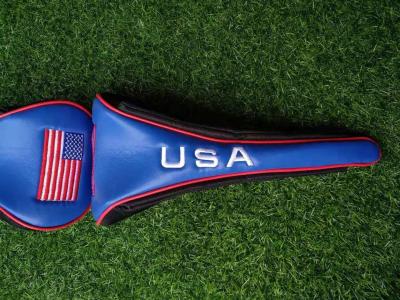China Premium Golf Driver Head Cover Durable Leather Club Protector 460cc for sale