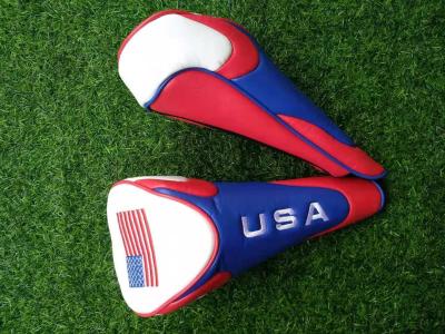 China Premium Golf Driver Head Cover Durable Leather Club Protector for 460cc for sale