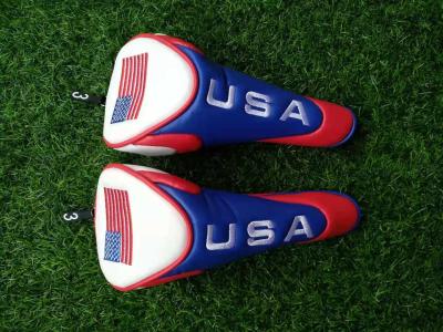 China Golf Head Cover Set for Driver Fairway Hybrid Durable Knit Design 460cc for sale