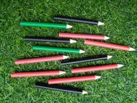 China Round Wooden Golf Pencil 3.5 Inch 87-89mm Bulk Pack 5000pcs for Course Scorecard for sale
