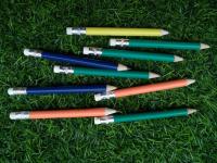 China Round Wooden Golf Pencil 3.5 Inch 87-89mm Bulk Pack 5000pcs for Course Scorecard for sale
