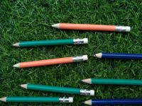 China Round Wooden Golf Pencil 3.5 Inch 87-89mm Bulk Pack 5000pcs for Course Scorecard for sale