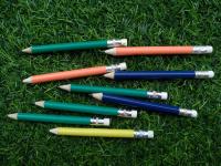 China Round Wooden Golf Pencil 3.5 Inch 87-89mm Bulk Pack 5000pcs for Course Scorecard for sale