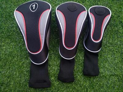 China Custom Golf Head Cover Set for Driver Fairway Hybrid Durable Knit Design for sale