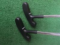 China Zinc Alloy Two Way Golf Putter 26 to 37 Inch Black with Rubber Grip Steel Shaft for sale