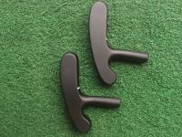 China Zinc Alloy Two Way Golf Putter 26 to 37 Inch Black with Rubber Grip Steel Shaft for sale