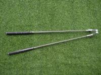 China Zinc Alloy Two Way Golf Putter 26 to 37 Inch Black with Rubber Grip Steel Shaft for sale