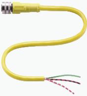 China P+F V12-G-YE10M-PVC Female Connector 3-Pin 10M PVC Cable IP68 IP69K 4A 300V DC for sale