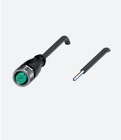China P+F M12 Straight Female Cordset V1-G-BK10M-PUR-R1 | 4-Pin A-Coded | 10m PUR Cable | IP68/IP69 Rated for sale