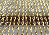 China Golden Aluminum Double Jack Chain Curtain for Doors - 7 Color Options, Rust-Resistant Fly Screen for Commercial & Residential Use for sale