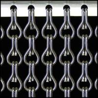China Gunmetal Double Jack Chain Curtain - Aluminum Fly Screen for Doors with 7 Color Options and Custom Length Sizing for sale