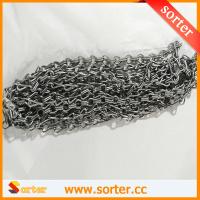 China Matte Grey Aluminum Double Jack Chain Curtain - 7 Color Options, Rust-Resistant Fly Screen for Doors for sale