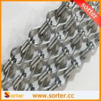 China Matte Grey Aluminum Double Jack Chain Curtain - 7 Color Options, Rust-Resistant Fly Screen for Doors for sale