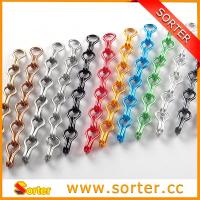 China Blue Aluminum Double Jack Chain Curtain for Doors - 7 Color Options, Rust-Resistant Fly Screen for Commercial & Residential Use for sale